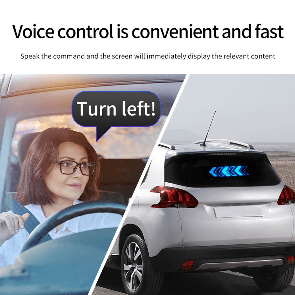 Programmable Flex Devil Eyes Led Car Sign | Blazexel