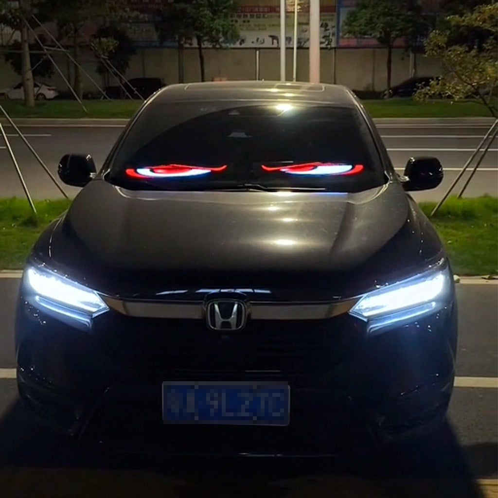 Programmable Flex Devil Eyes Led Car Sign | Blazexel