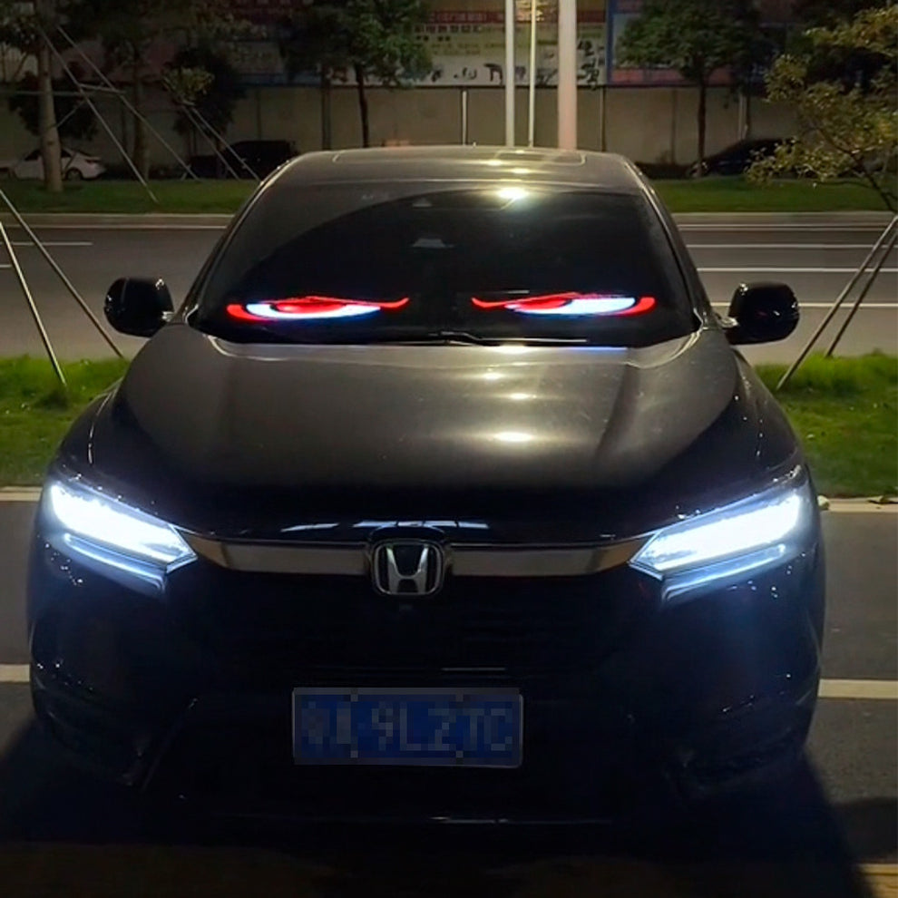 Programmable Flex Devil Eyes Led Car Sign | Blazexel