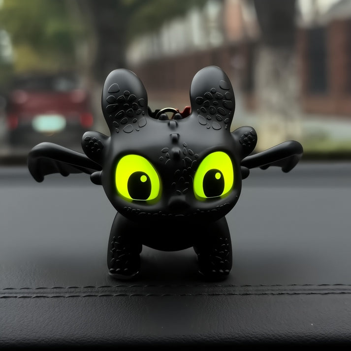 Light-Up Night Fury Keychain | Cute Glow Dragon Keyring Gift – Blazexel